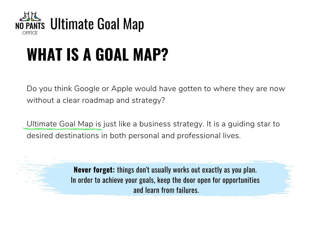 Ultimate Goal Map – No Pants Office